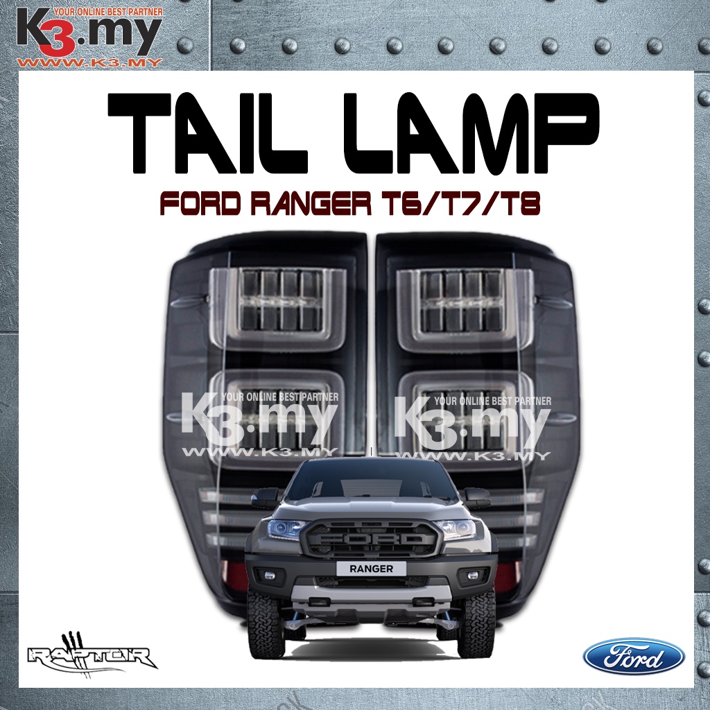 Ford Ranger T6/T7/T8, Wildtrack, Raptor 2012-2018 - V6 Full LED Tail ...