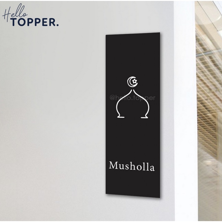 Mushola Musholla Acrylic UV Print Portrait Sign Board | Shopee Malaysia
