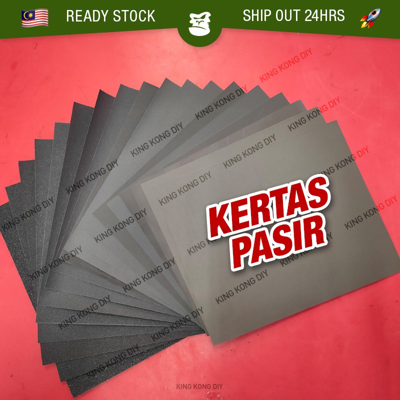 🔥READY STOCK🔥 Abrasive Waterproof Sandpaper Sand Paper Sanding Kertas ...