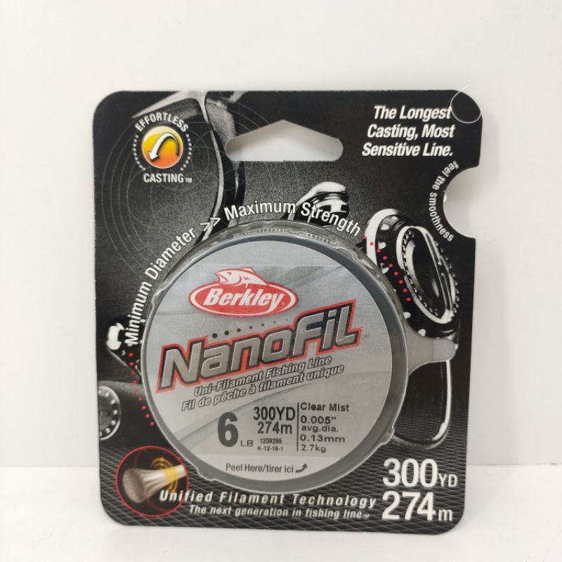 BERKLEY NANOFIL BRAID LINE 150YDS/300YDS UNI-FILAMENT BRAIDED LINE ...