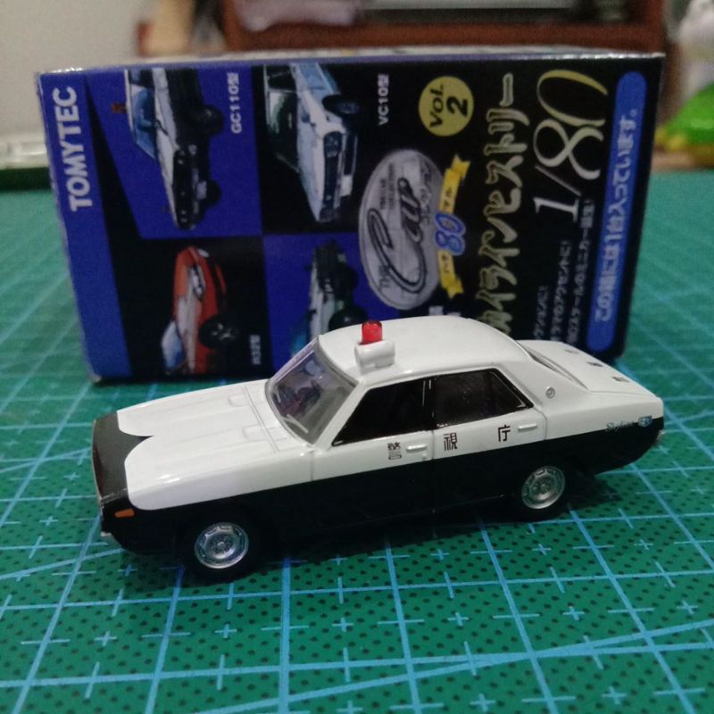 Tomytec 1/80 Nissan Skyline GC110 Japanese Police Car The 80's Car Collection Vol.2 Tomytec 80 ...