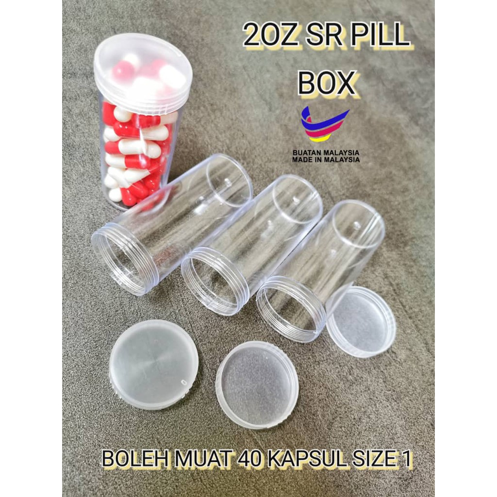 2OZ SR PILL BOX / 2OZ BOTOL KAPSUL KOSONG | Shopee Malaysia