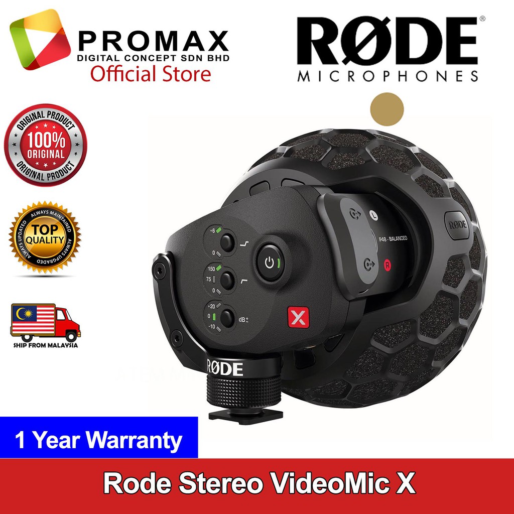 Rode Stereo VideoMic X / SVMX 100% Original Rode Malaysia 1 Year ...