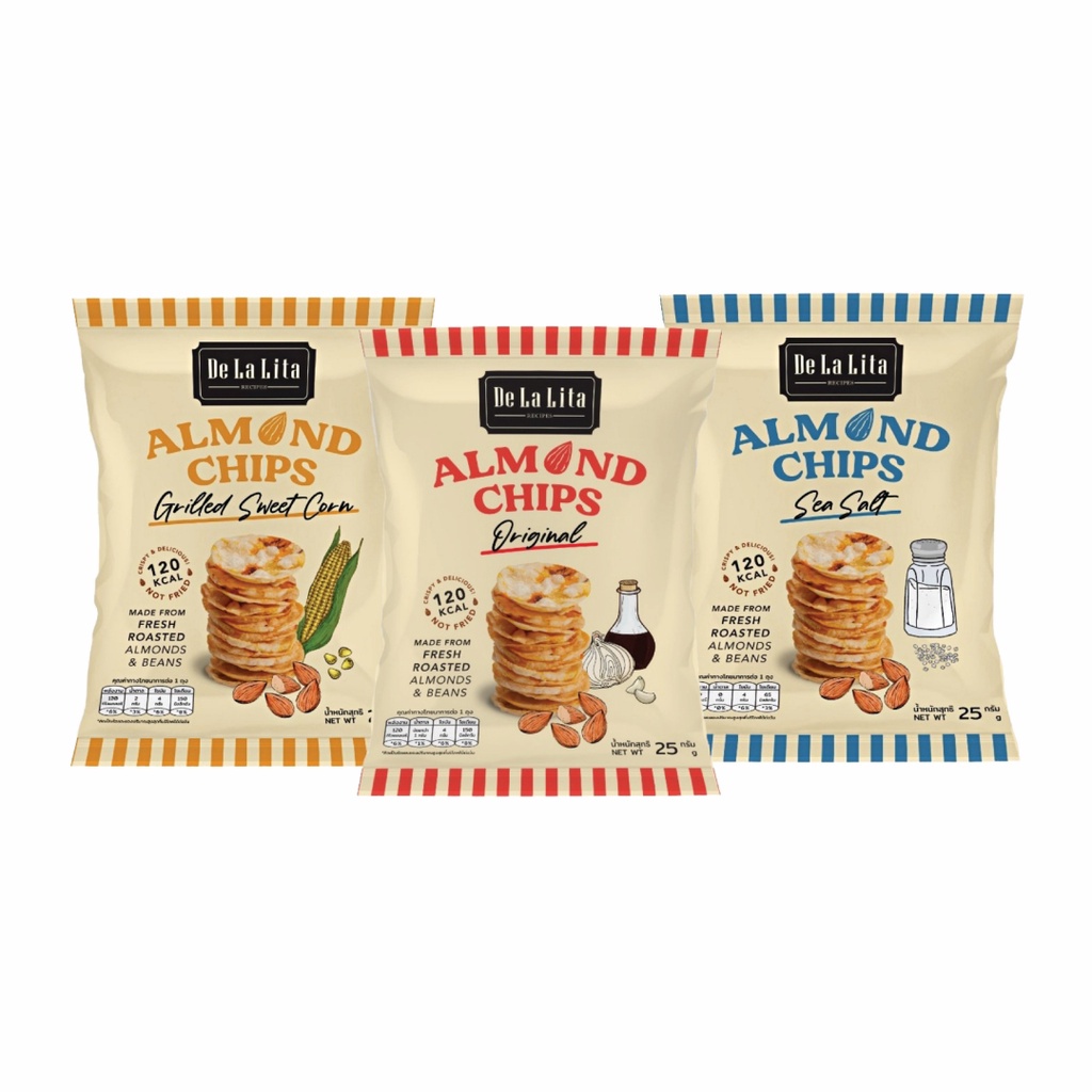 De La Lita Almond Chips - 25g | Shopee Malaysia