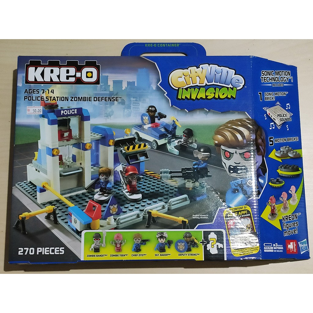 Kre-o Cityville Invasion Police Station Zombie Defense 270 Pieces Sonic ...