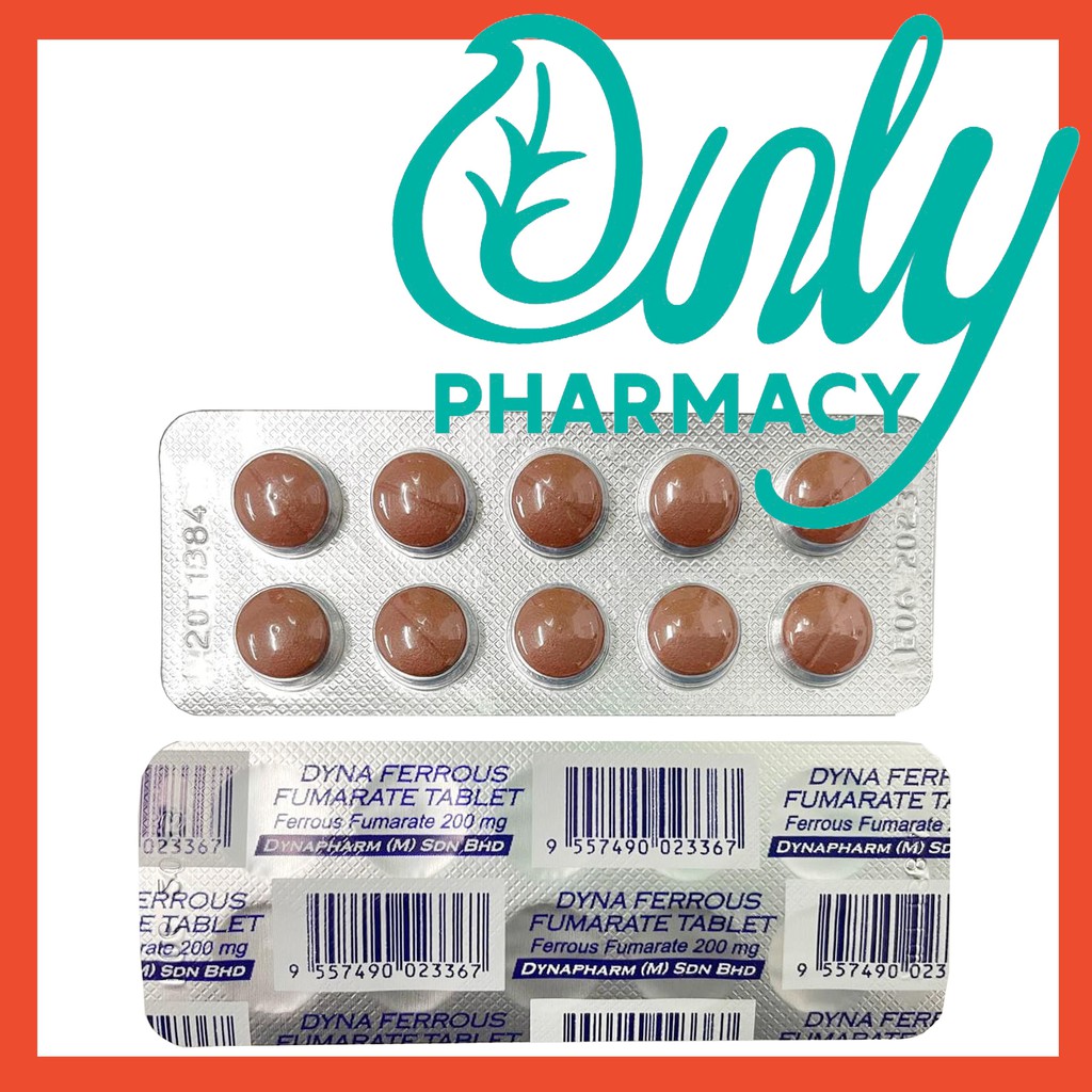Dyna Ferrous Fumarate Tablet 200MG 10s/Strip | Shopee Malaysia