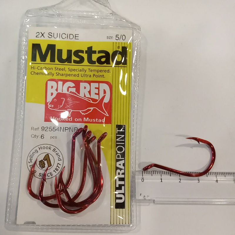 MUSTAD BIG RED ULTRA POINT HOOK（92554NPNR) | Shopee Malaysia