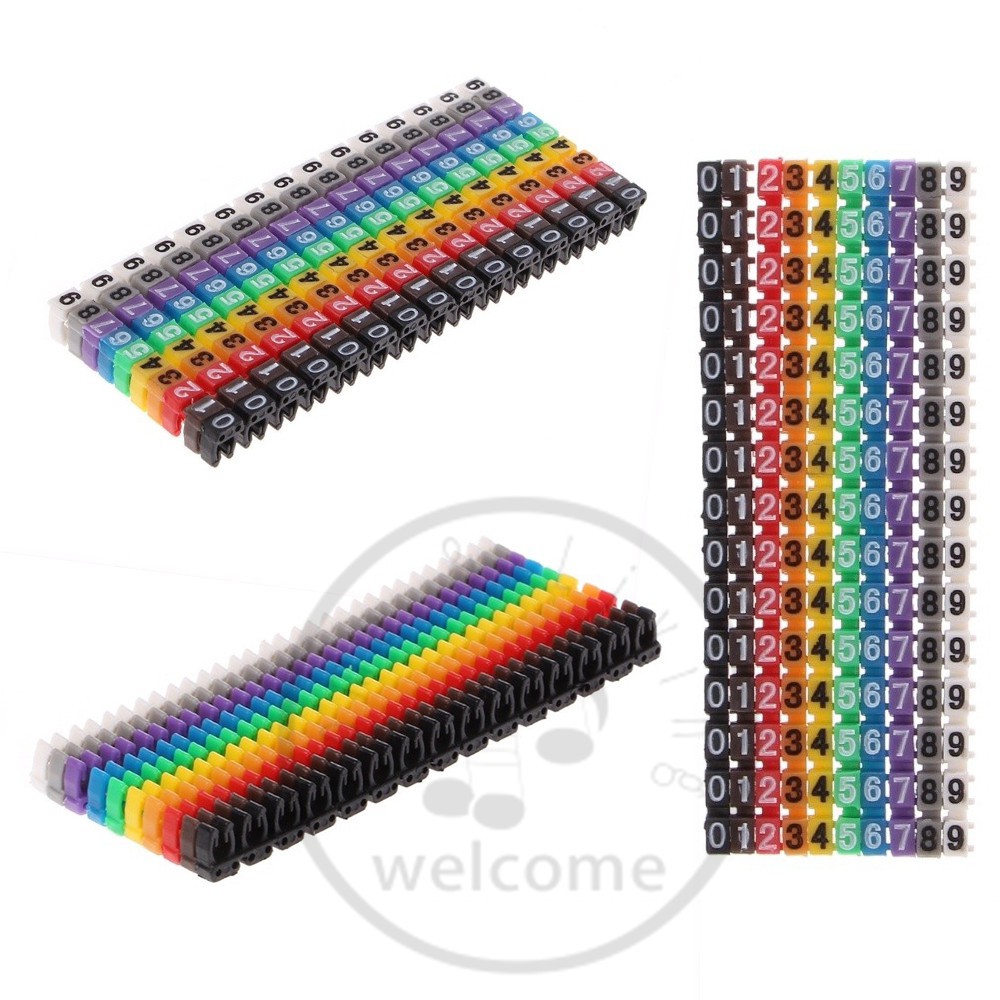 Wire Marker Tag Label Network Cable for Cat5e Cat6 Type Multicolor ...