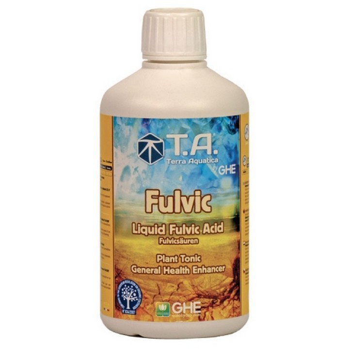 GHE/T.A. Fulvic 500ml (Diamond Nectar, Liquid Fulvic Acid, Plant Tonic ...