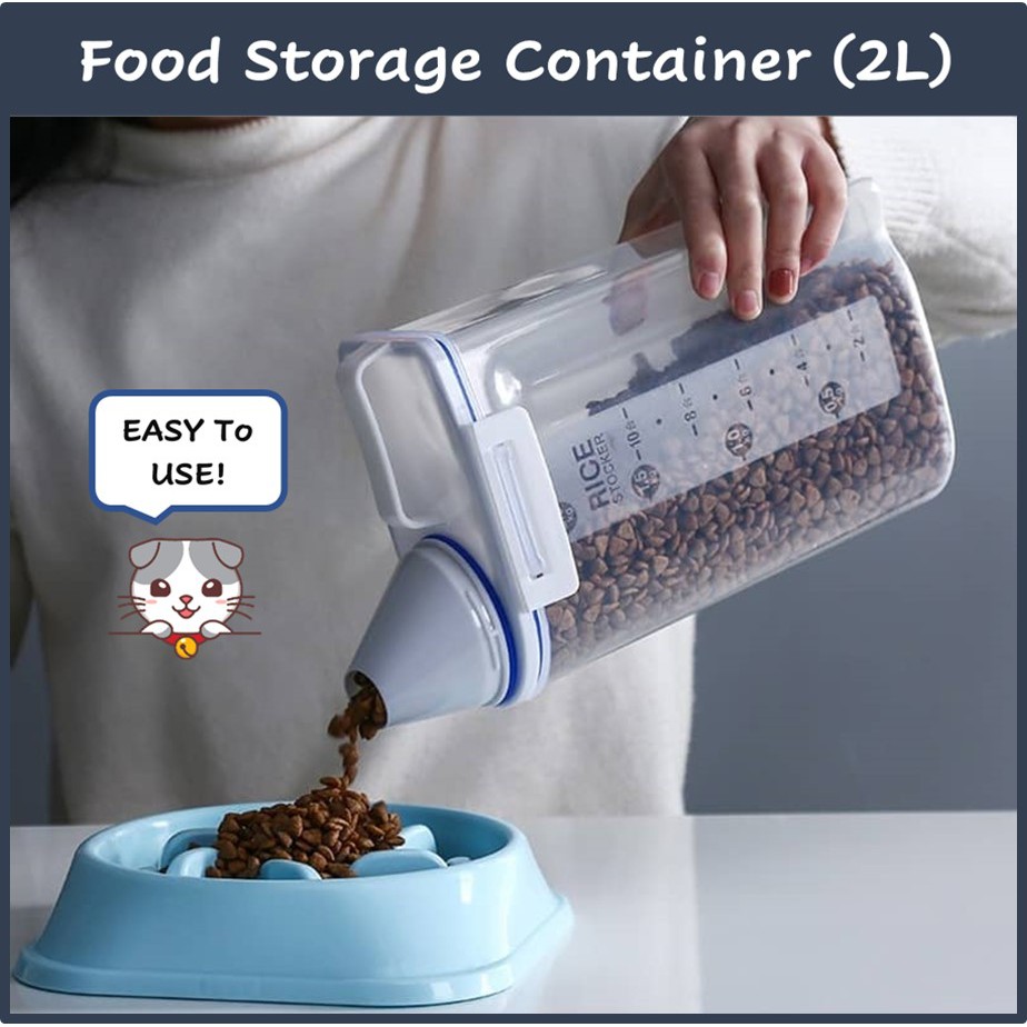 GUN PET Large Volume Pet Food Storage Dispenser Pet Food Container ...