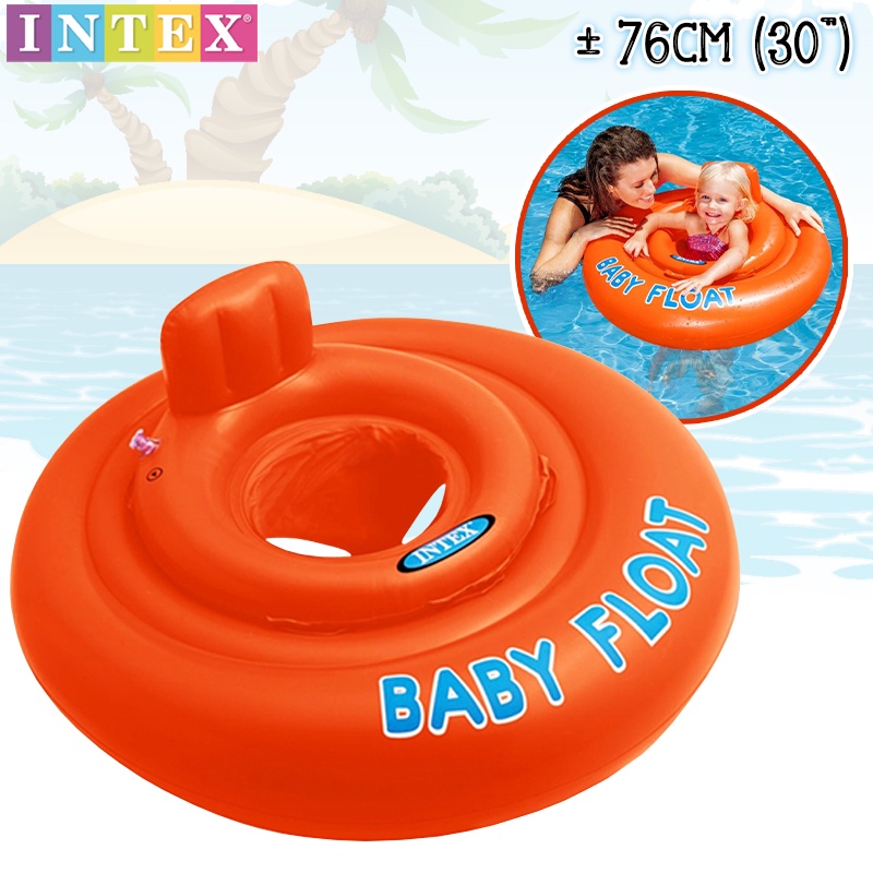 INTEX 56588 2 Color 76CM Baby Float Inflatable Baby Swim Ring with ...