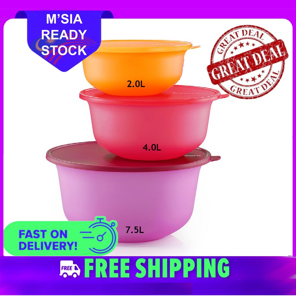 😉Ready Stock😉TUPPERWARE 3 in 1 BOWL TOWER SET | Shopee Malaysia