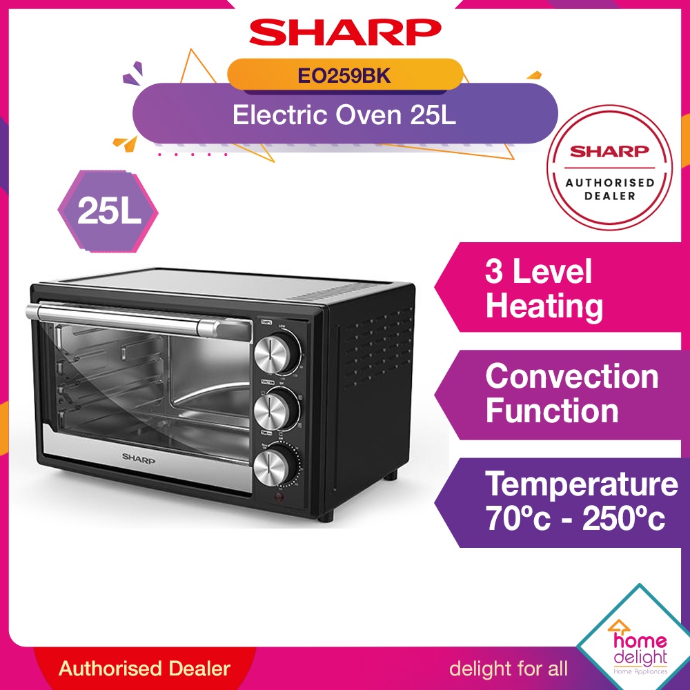 Sharp Electric Oven 25L EO259BK | Shopee Malaysia