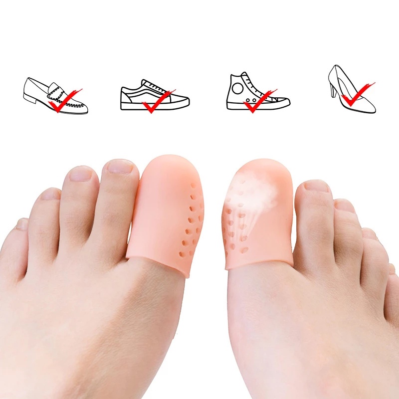 New Material Gel Toe Caps with Holes / Breathable Toe Protector Sleeves ...