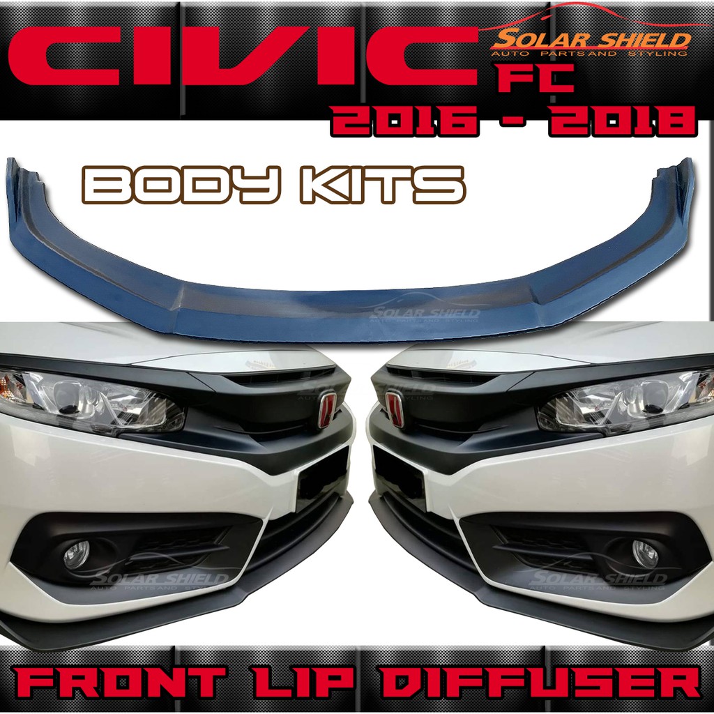 Honda Civic FC 2016 - 2018 Front Lip Diffuser | Shopee Malaysia