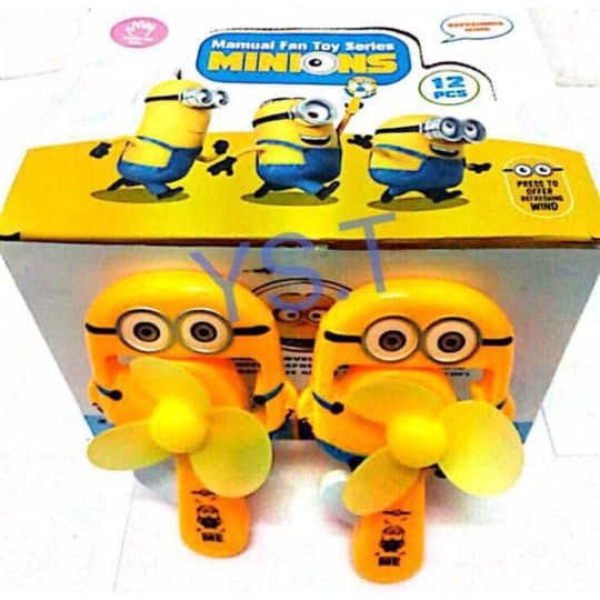Hand Pressure Minions Portable Fan (Toy Fan) | Shopee Malaysia