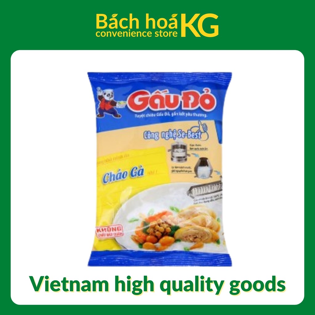 Gau Do Porridge 3 flavors 50g pack - Cháo Gấu Đỏ 3 vị gói 50g - GauDo稀饭 ...