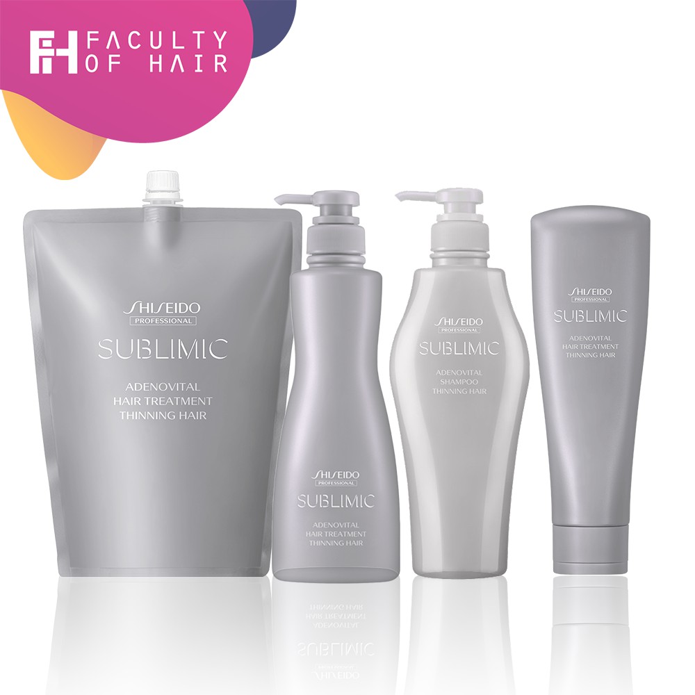 ALL Shiseido Professional Sublimic Shampoo - AquaIntensive/ Adenovital/ Fuente Forte ...