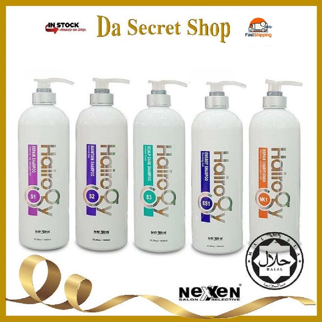 Nexxen Hairogy Shampoo/ Conditioner 1000ml - S1/ S2/ S3/ ES1/ NK1 (mfg ...