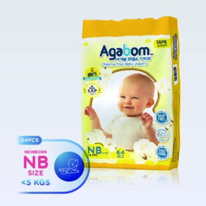 AGABOM Baby Diapers Tape / Pants | Chlorine Free Baby Diapers | Shopee ...