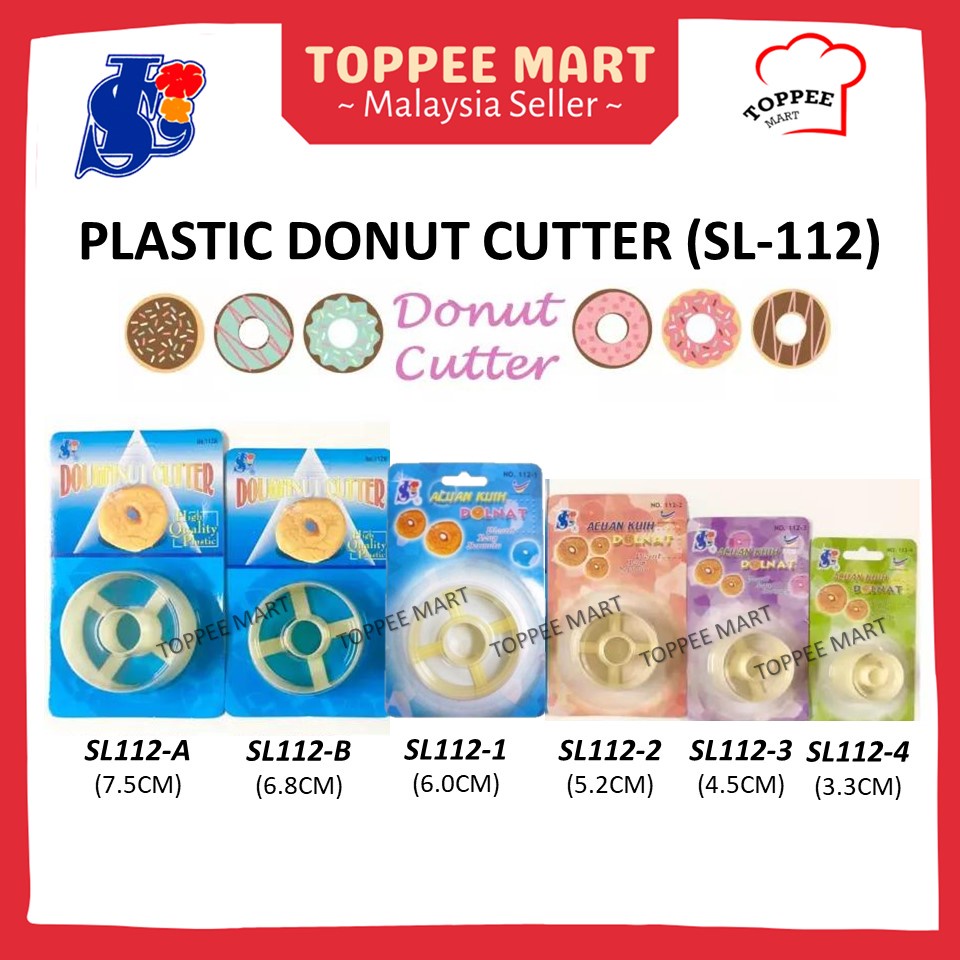 SIN LIAN - SL112-A/SL112-B/SL112B 6SIZE Donut Cutter/Acuan Donut Cutter ...