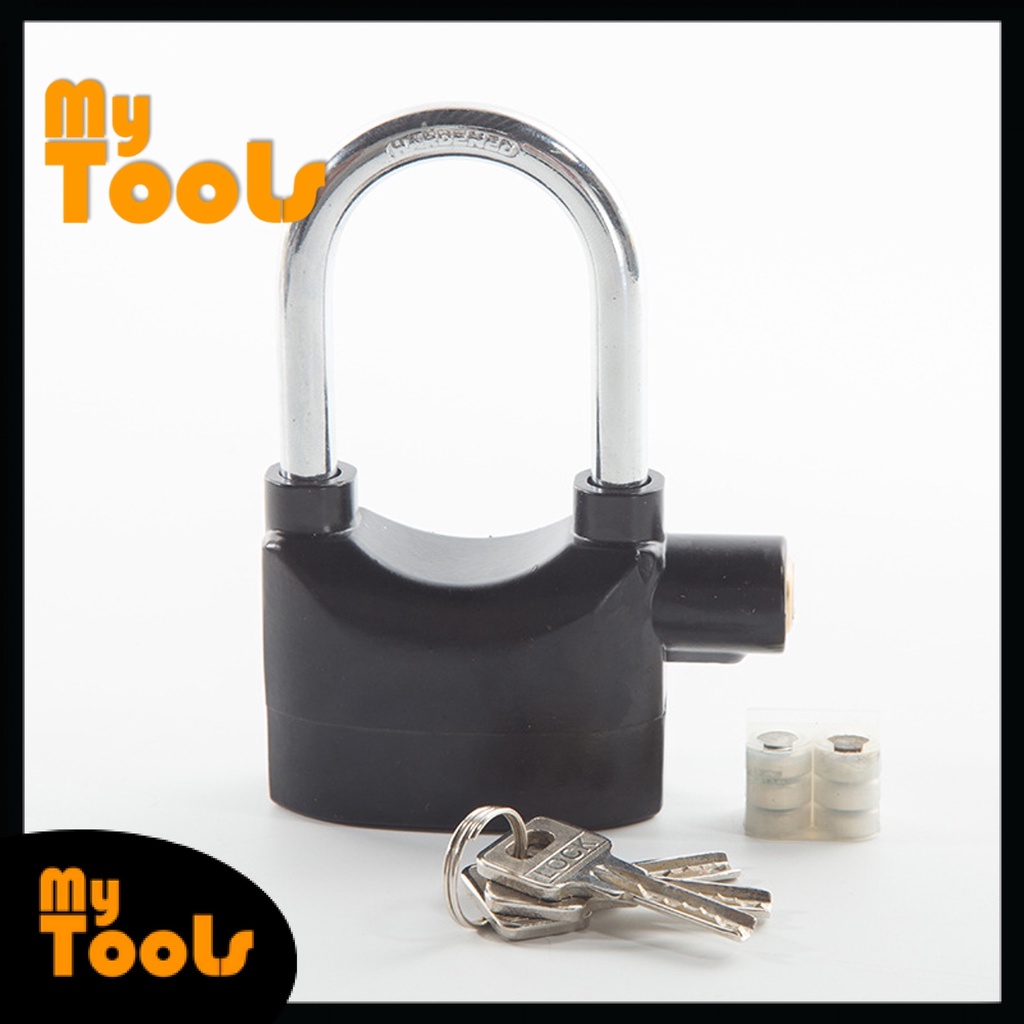 Mytools Genuine Kinbar Siren Alarm Padlock Pad Lock Anti-Theft Security ...