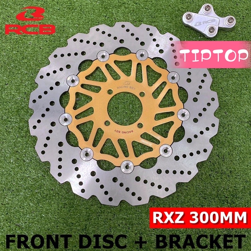 ORIGINAL RCB RACING-BOY RXZ DISC PLATE 300MM WITH BRACKET SET YAMAHA ...