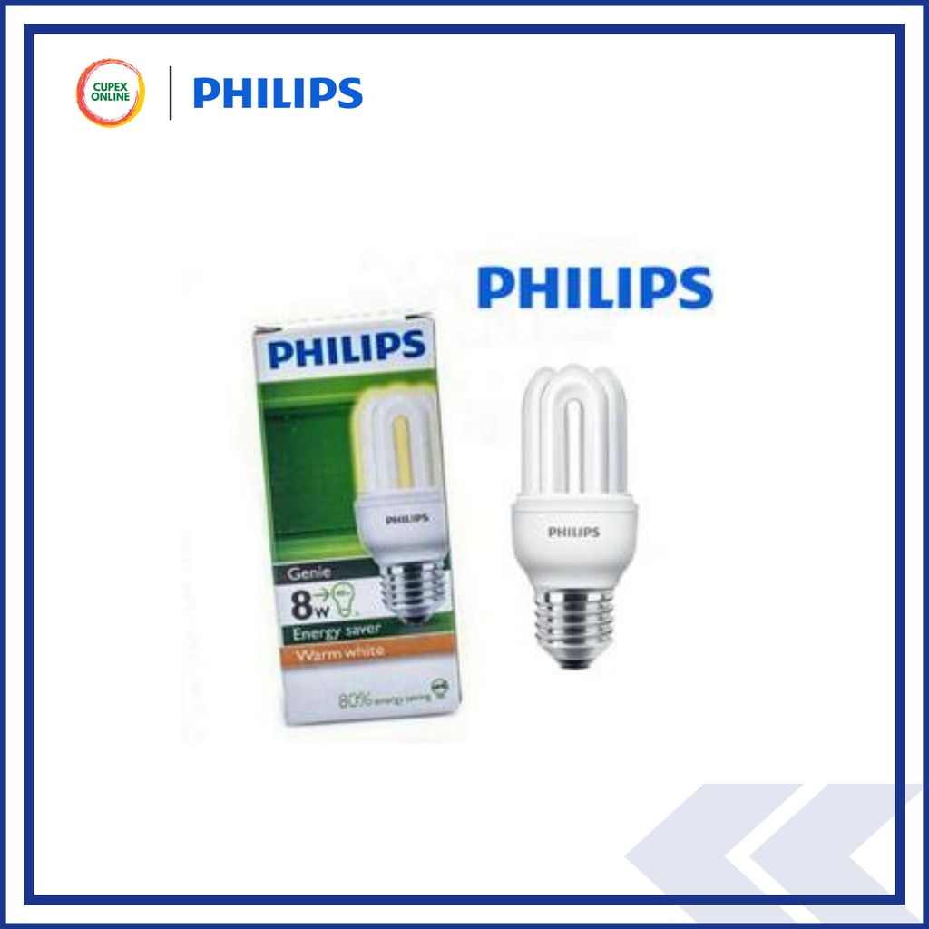 PHILIPS Genie Light Bulb 8W/11W/14W/18W E27 (2700K/6500K) Warm White (WW)/Cool Daylight (CDL ...