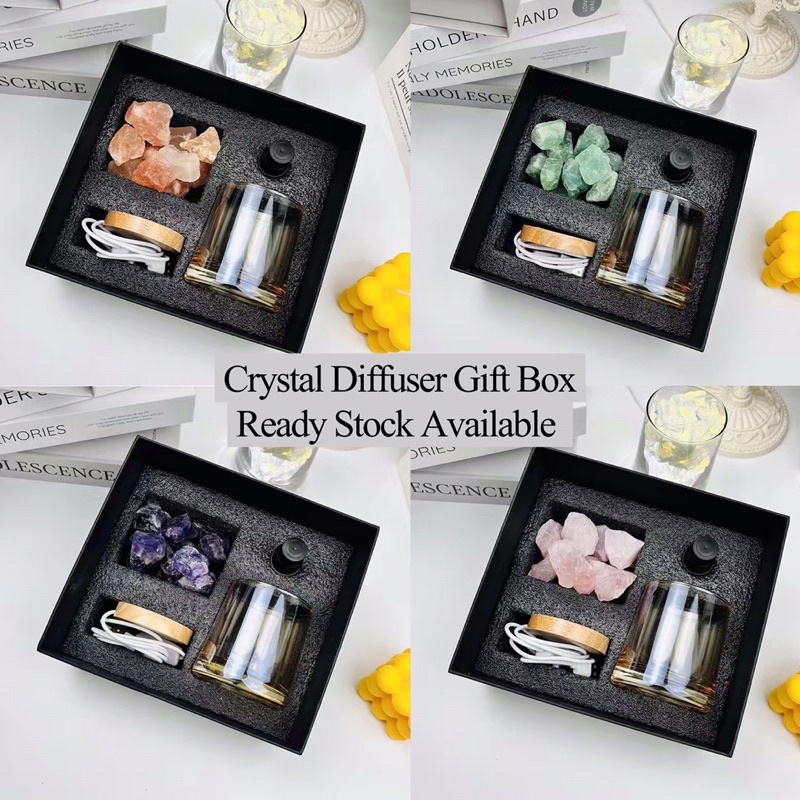 Crystal Stone Diffuser Light Aroma Stone Gift Box Birthday Gift ...