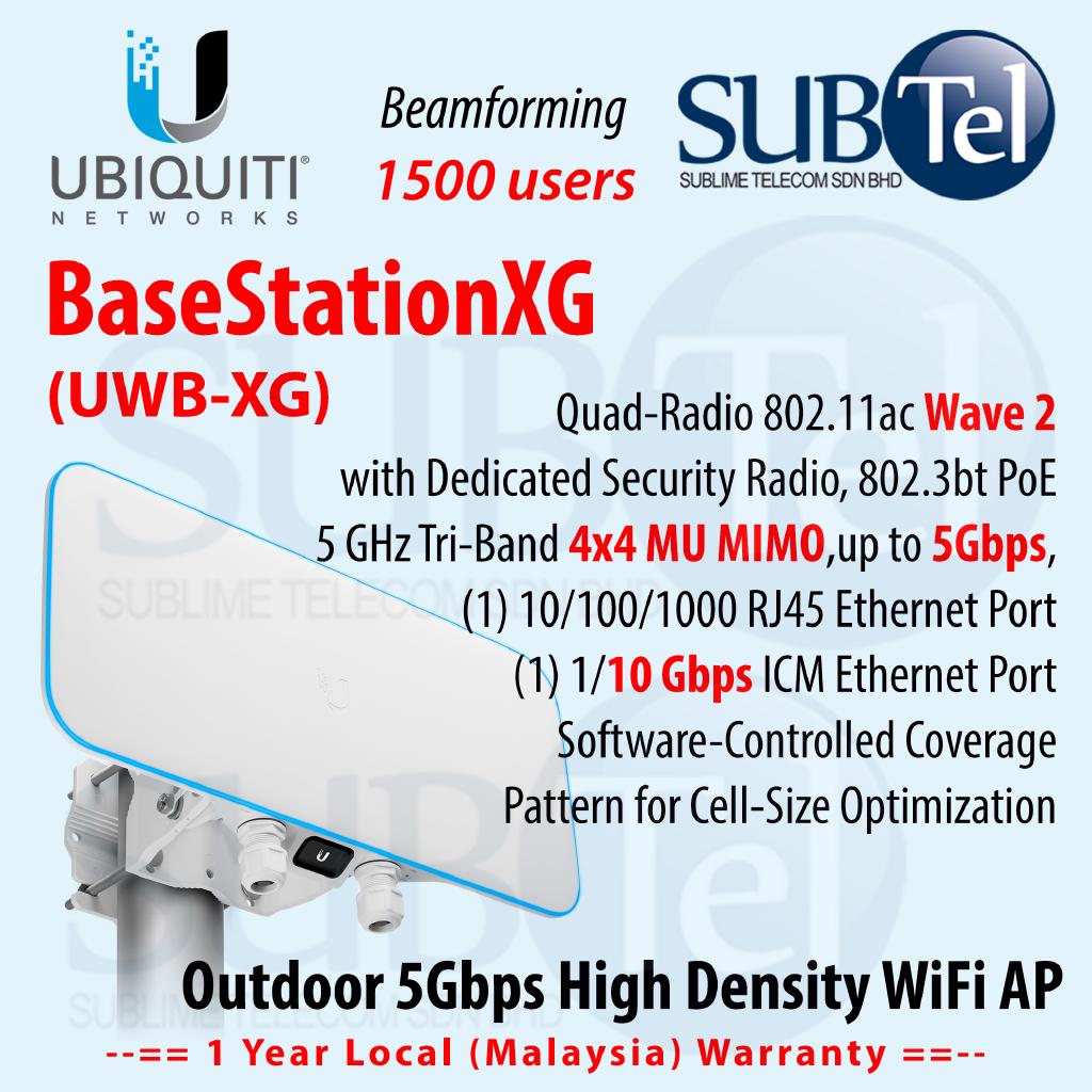 UWB-XG Ubiquiti Wireless BaseStation XG Quad-Radio 802.11ac Wave 2 ...