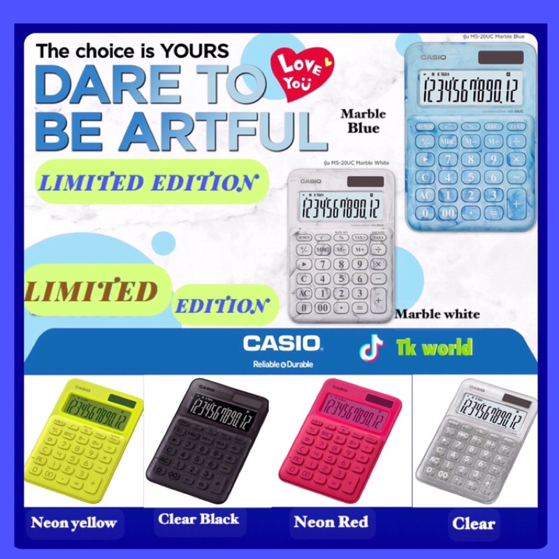 Casio MS-20UC LIMITED EDITION (12 digit ) | Shopee Malaysia