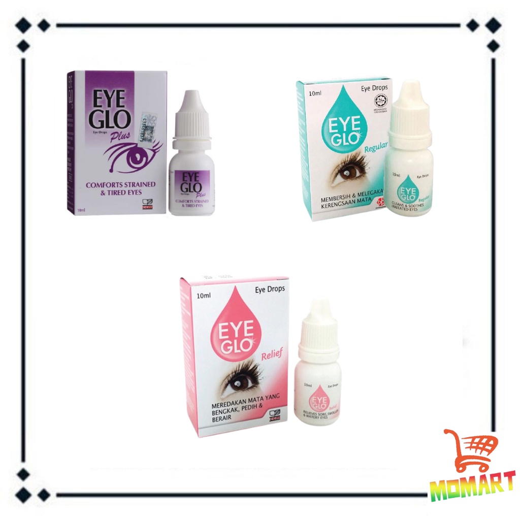 EYE GLO EYE DROPS REGULAR / PLUS / RELIEF 10 ml | Shopee Malaysia