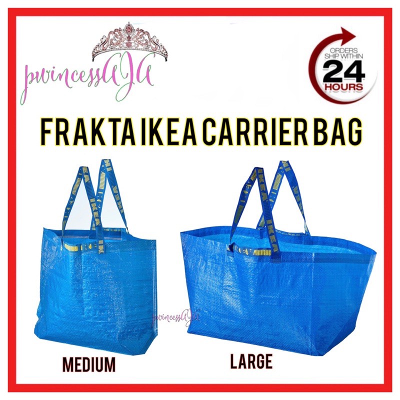 🔥READY STOCK🔥 FRAKTA MEDIUM(36L)/LARGE(71L) IKEA CARRIER BAG | Shopee ...