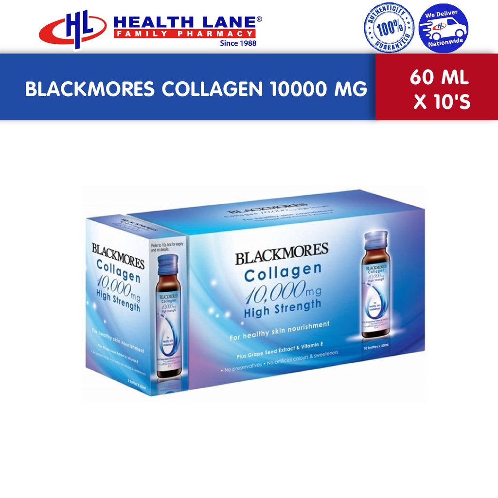BLACKMORES COLLAGEN 10000MG (60ML X 10'S) | Lightens Skin | Shopee Malaysia