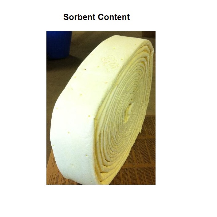 3M Chemical Sorbents Folded I 5'' x 50' I 10.5 Gallons I Heavy Duty Uses Sorbent I Chemical ...