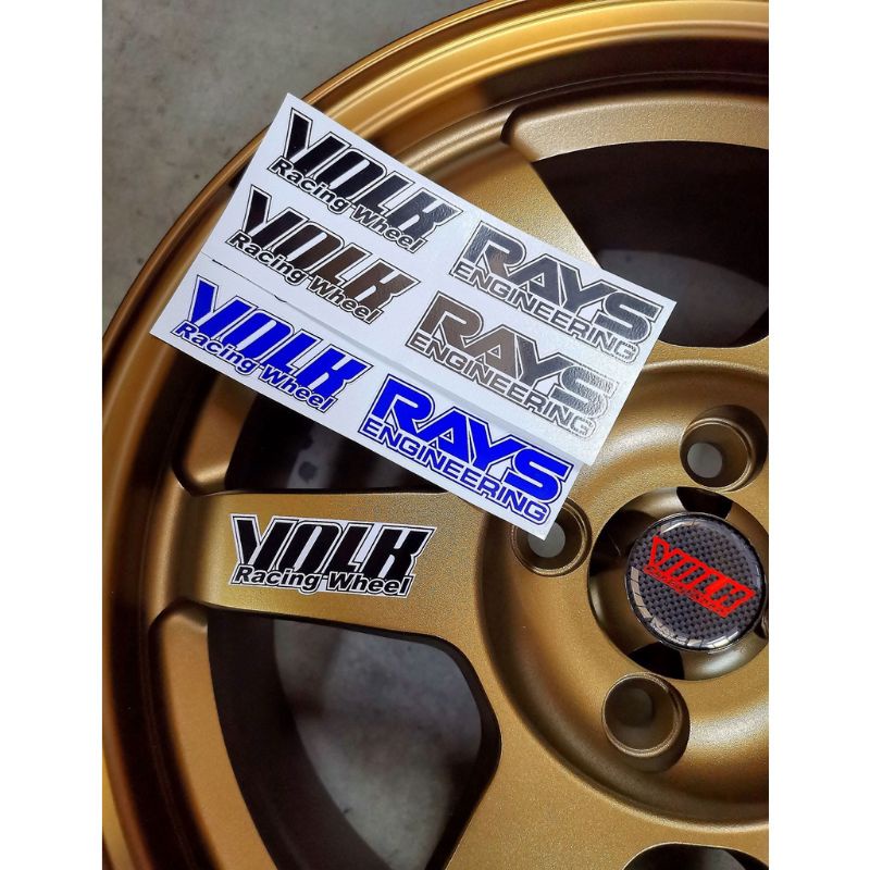 STICKER CUTTING RIM VOLK RAYS TE37 1set(8pcs)/Te37 Thailand Auto Option ...