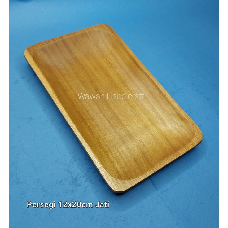 KAYU Wooden Plate/Square sushi Plate/Serving Plate/ Teak Wood plater ...