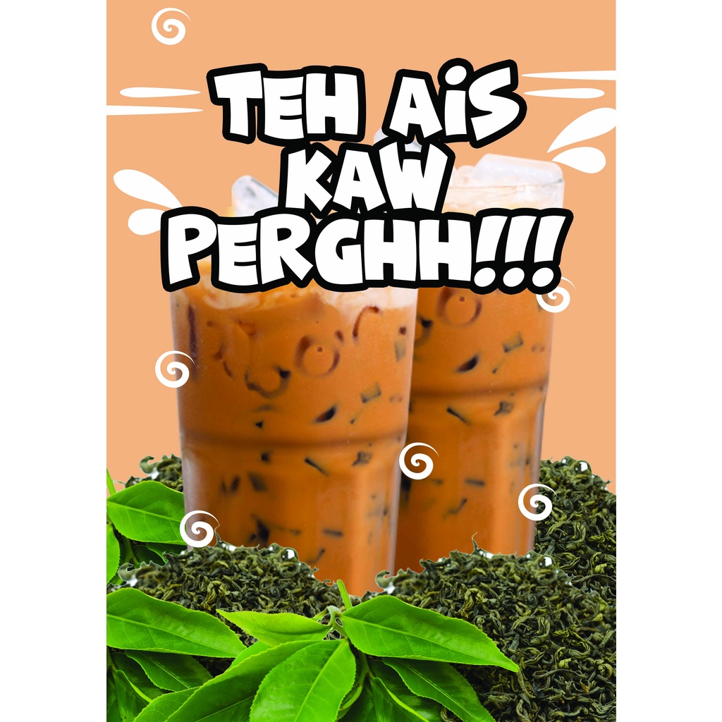 A3 Sticker air balang Kalis Air Ink Tahan Lama Boleh Di Cuci | Shopee ...