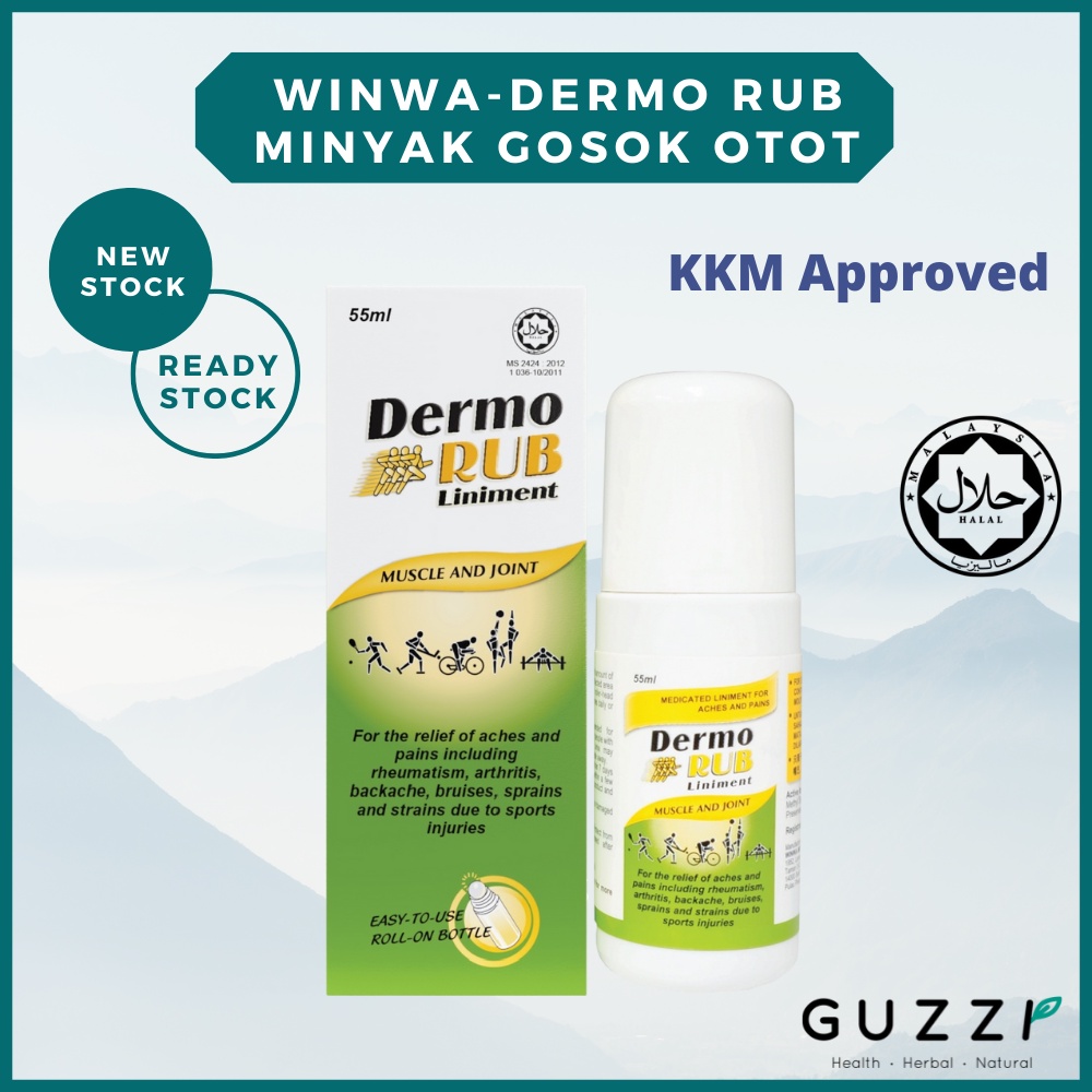 Dermo Rub Roll On Liniment Muscle and Joint Minyak Gosok Senti dan Otot ...