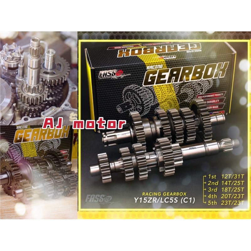 Y15ZR LC135-5S LC135-4S ES FASSTEK RACING GEAR BOX SET YAMAHA LC Y15 FZ150 FZ ENJIN GEARBOX UMA ...