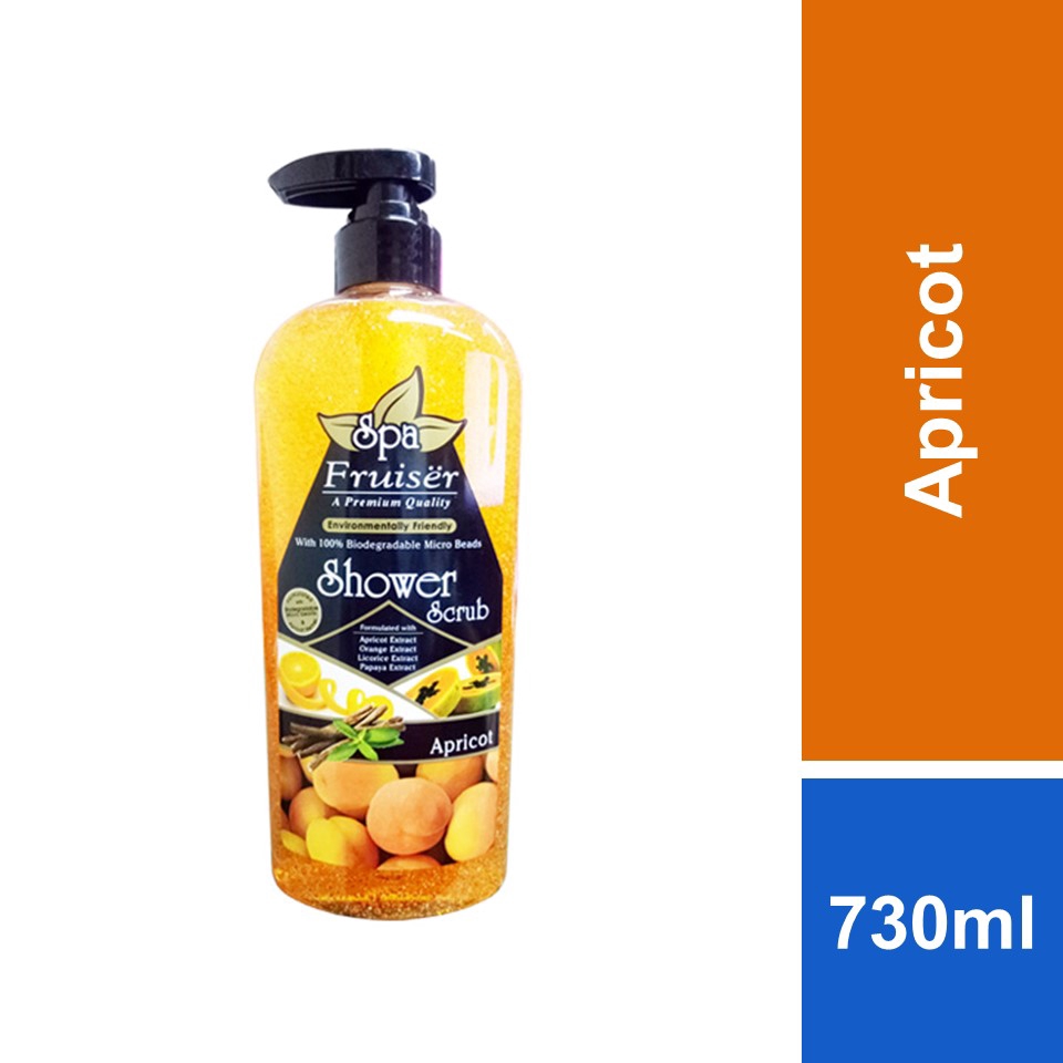 Fruiser Shower Spa Scrub - Apricot 730ml | Shopee Malaysia