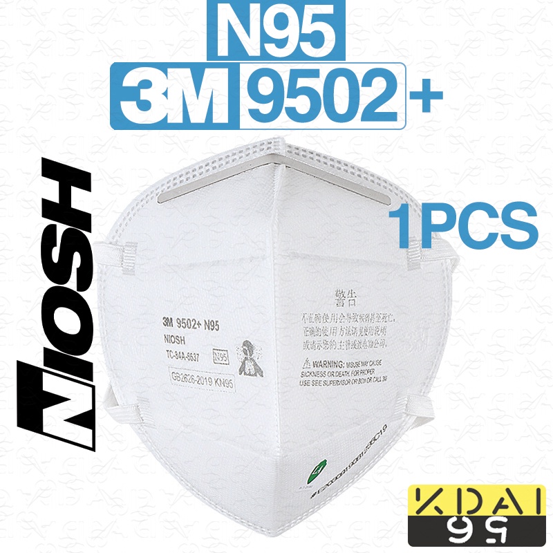ORIGINAL 3M 9502+ N95 Respirator mask NIOSH PM2.5 KN95 MEDICAL MASK Earloop Headloop Neckloop 3m ...