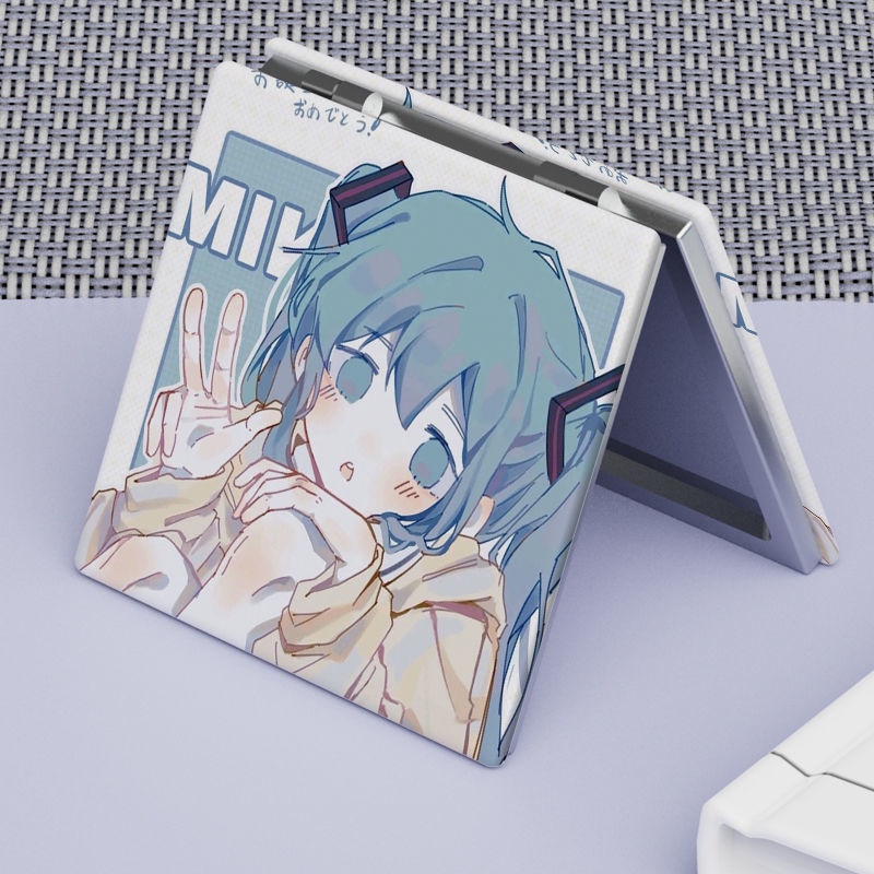 可爱 初音未来便携 化妆镜 Cute Hatsune Miku Portable Makeup Mirror Korean Student ...