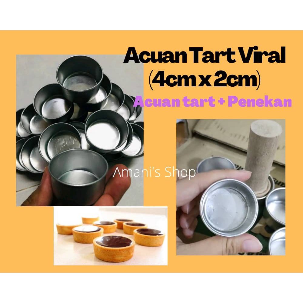 [20 Pcs ] Acuan Tart Mini Acuan Tart Mini Tart Mould Acuan Tart Egg ...