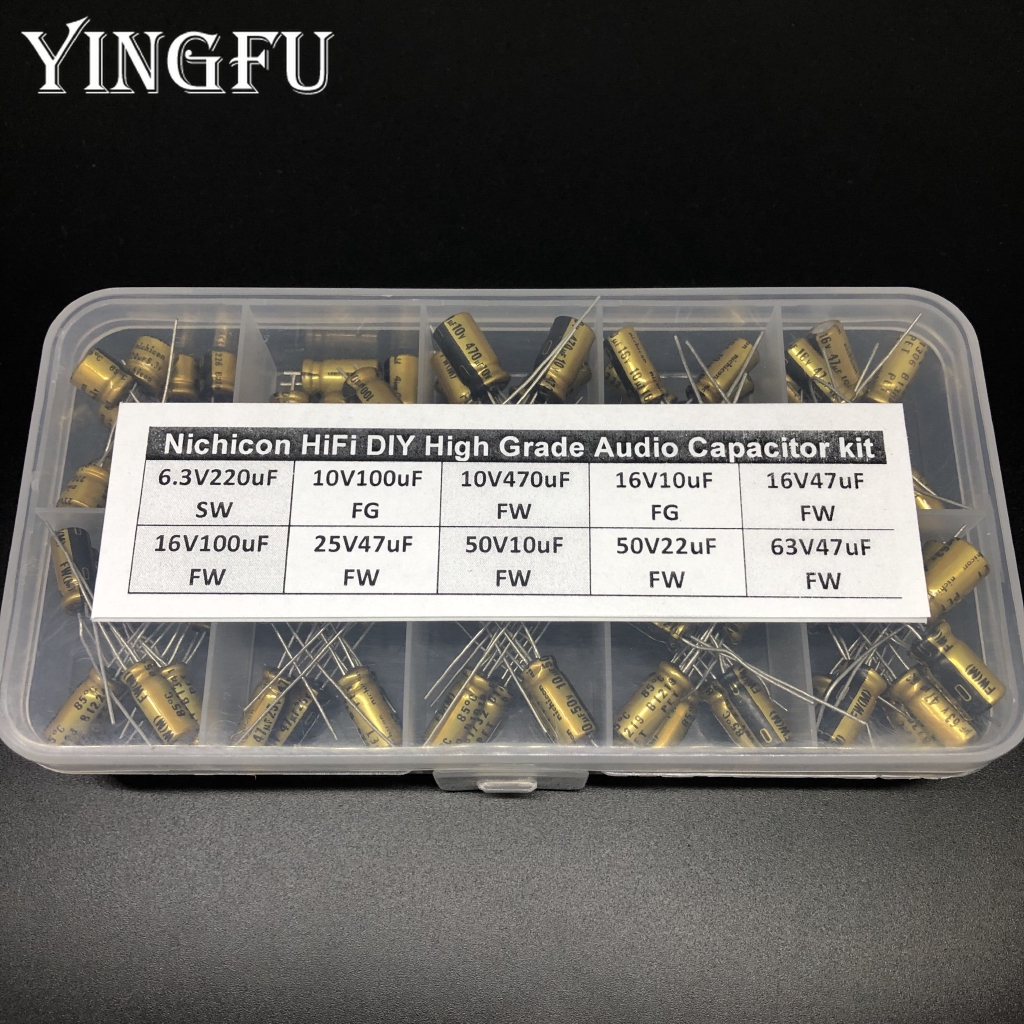 Hifi DIY High Grade Nichicon Audio capacitor assorted kit box ...