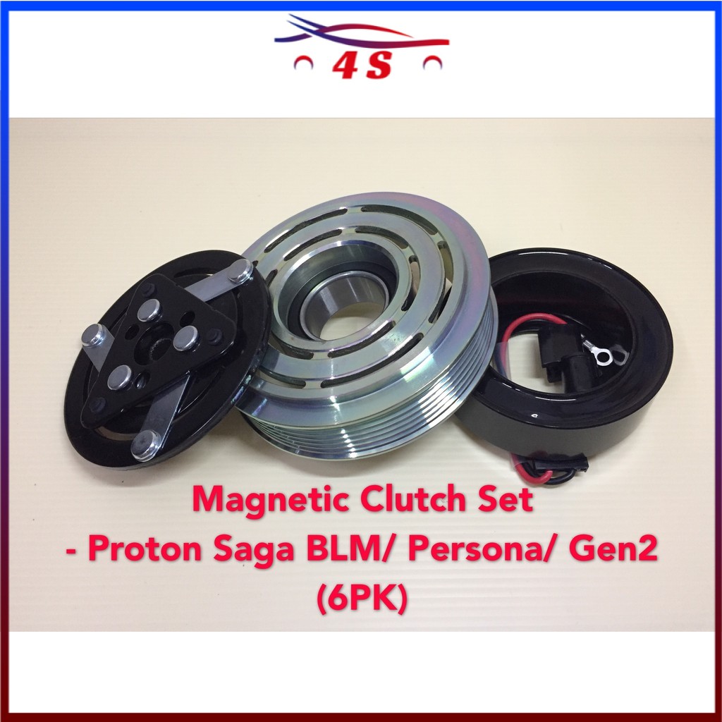Magnetic Clutch Set (Compressor), Proton Gen2/ Persona/ Saga BLM (6PK ...