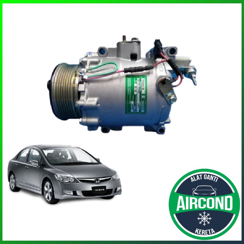 (ORIGINAL NEW) HONDA CIVIC 2.0 '08 SANDEN TRSE07 7PK (3411)COMPRESSOR ...