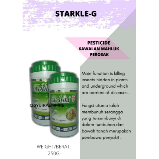 STARKLE G PEMUSNAH SERANGGA(250GRAM) | Shopee Malaysia
