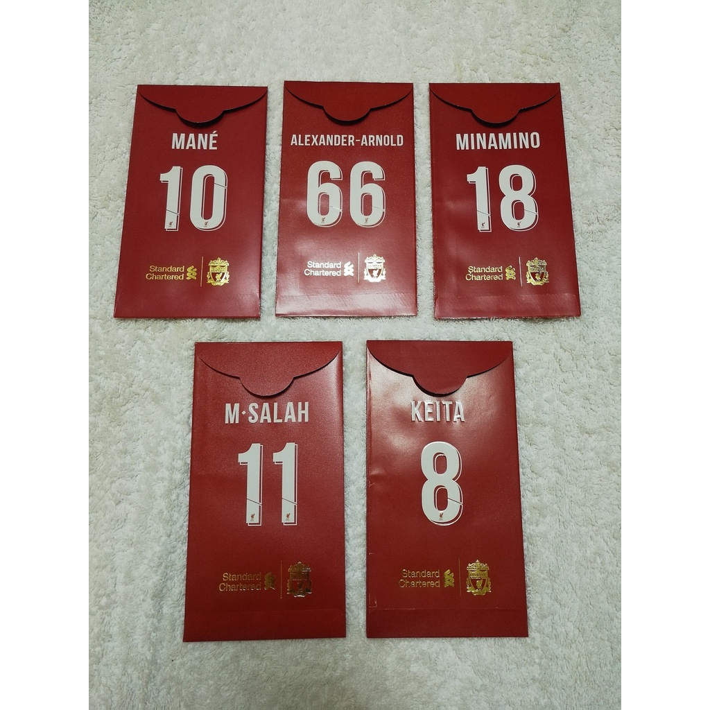 2021 Standard Chartered x LFC Liverpool Red Packet (1 pack-10 pcs ...