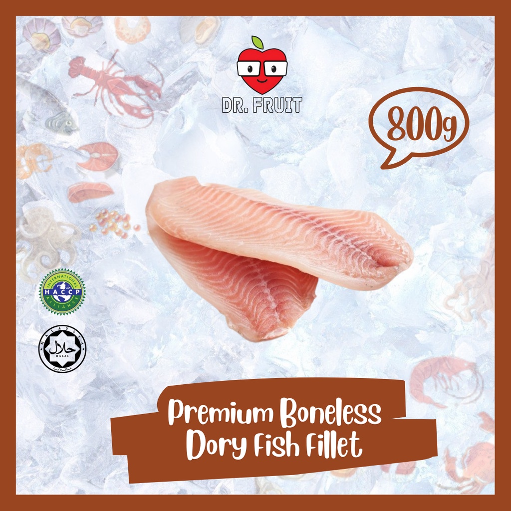 Premium Boneless Dory Fish Fillet (1kg-1.3kg) 无骨多利鱼片 | Ikan Dori ...